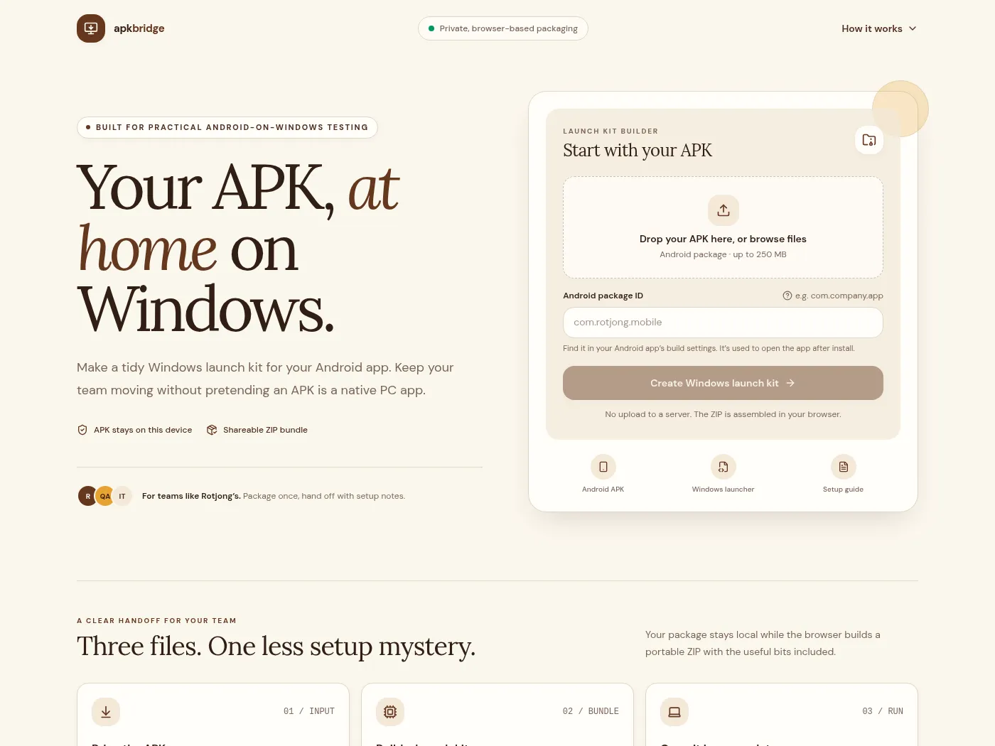 APK2EXE Converter