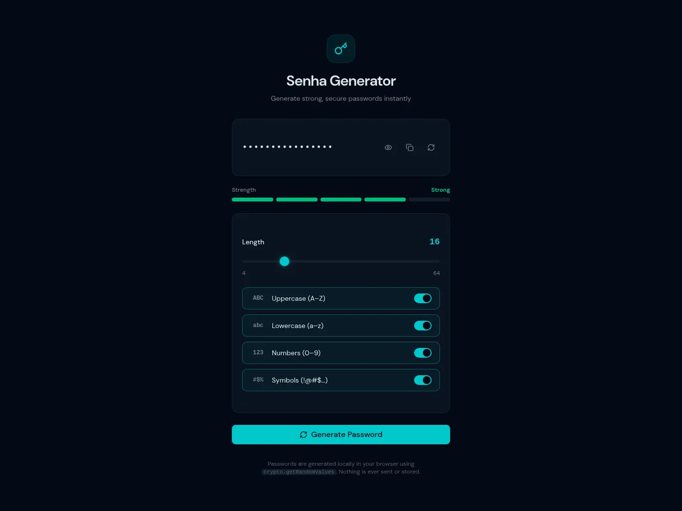 Senha Generator