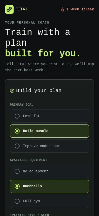 FitAI Workout Coach