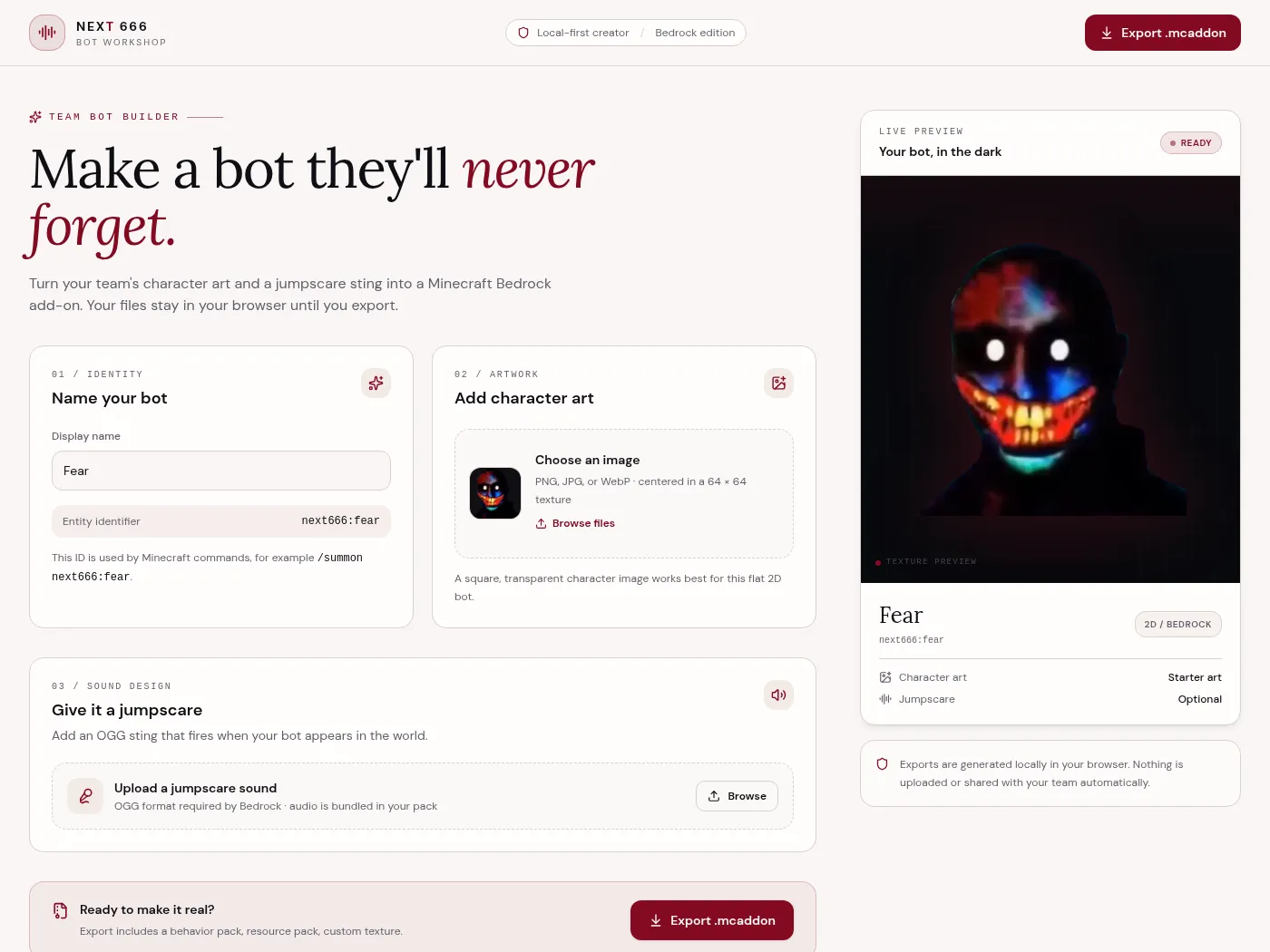 Minecraft Bot Creator