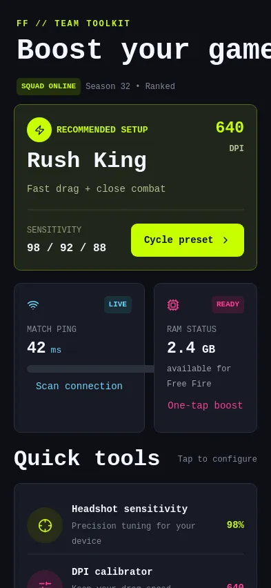 Free Fire Boost Pro
