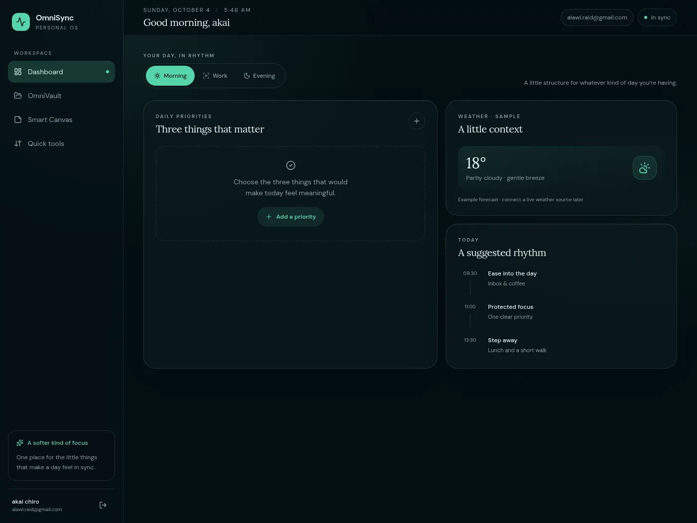 OmniSync PWA Dashboard
