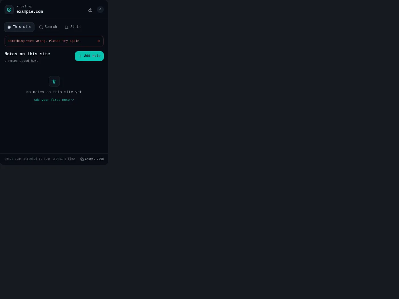 NoteSnap Extension