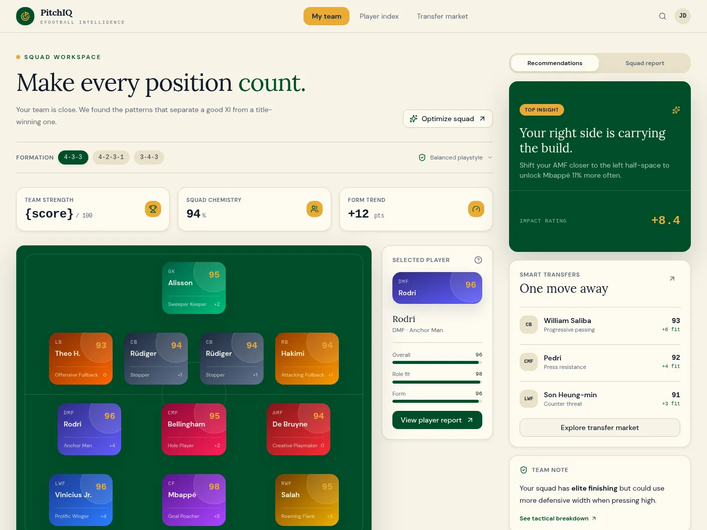 eFootball Team Builder
