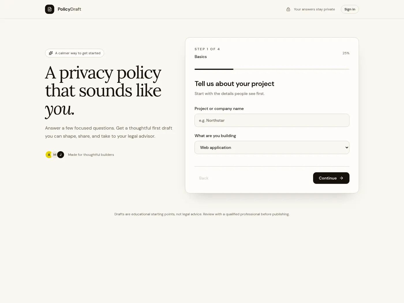 Privacy Policy Generator