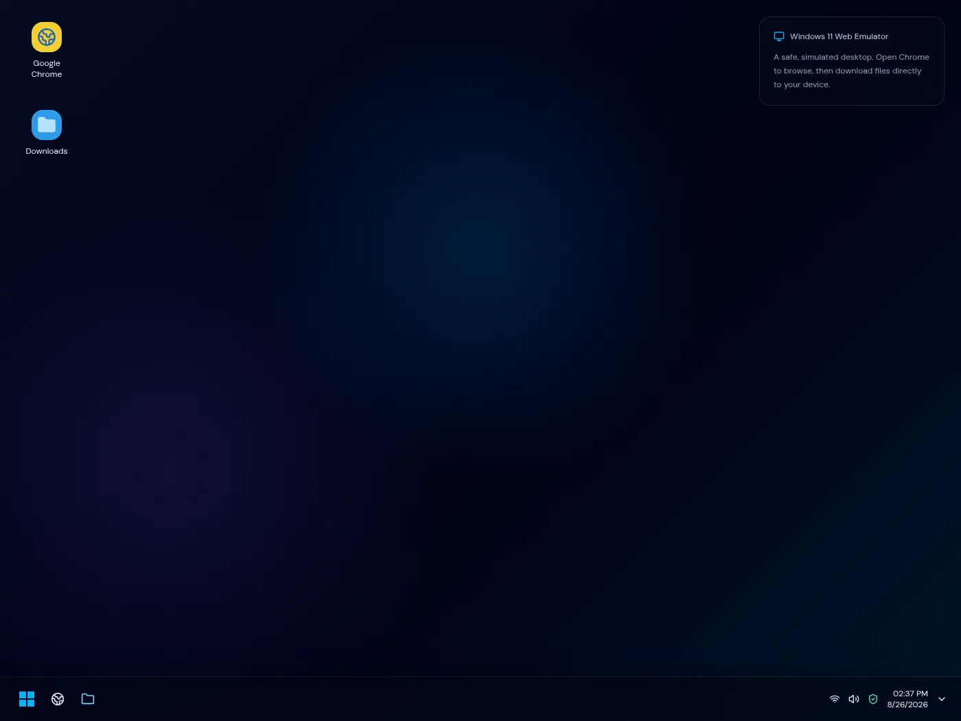 Browser Windows 11 Emulator