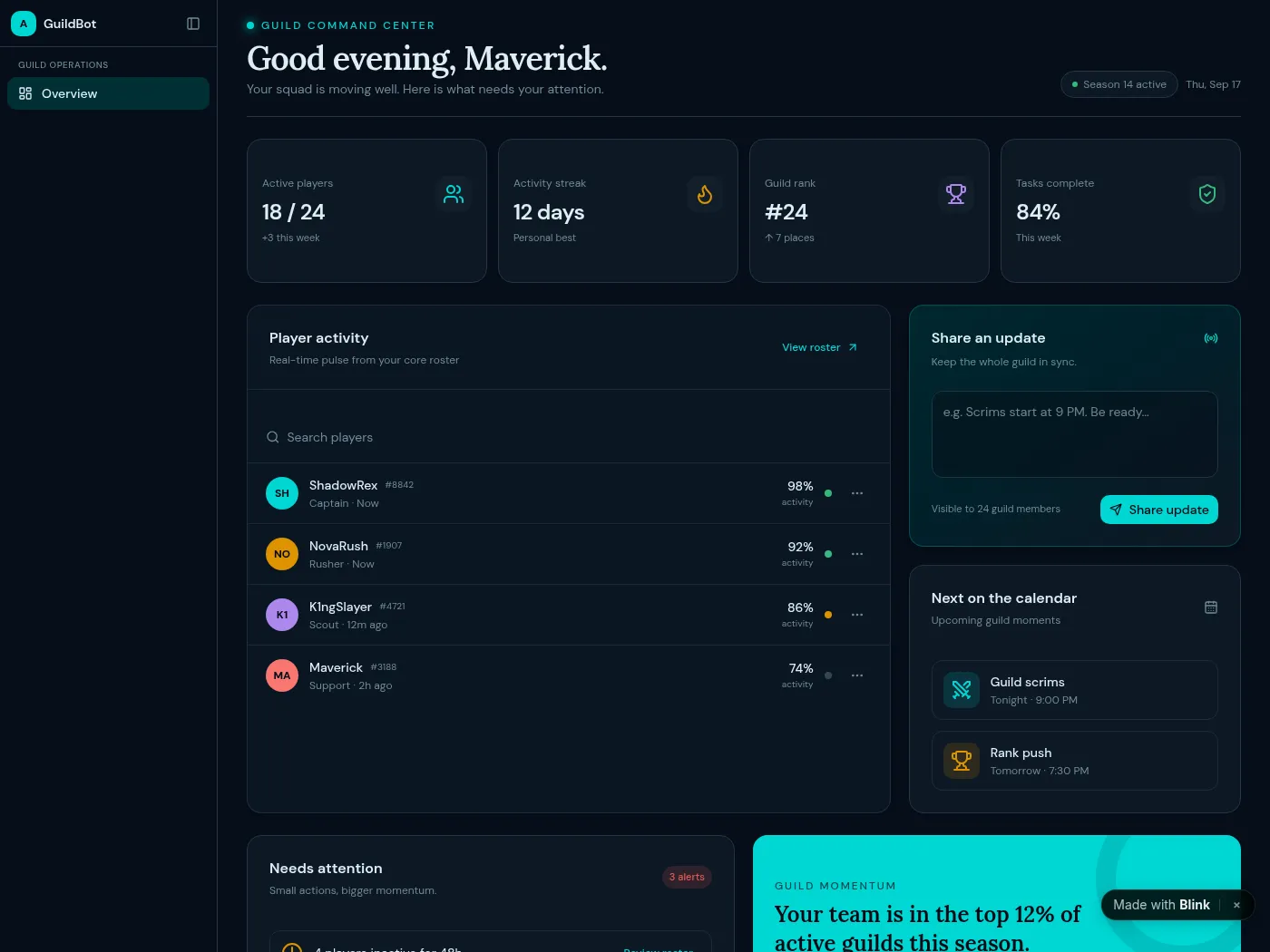 GuildBot Manager