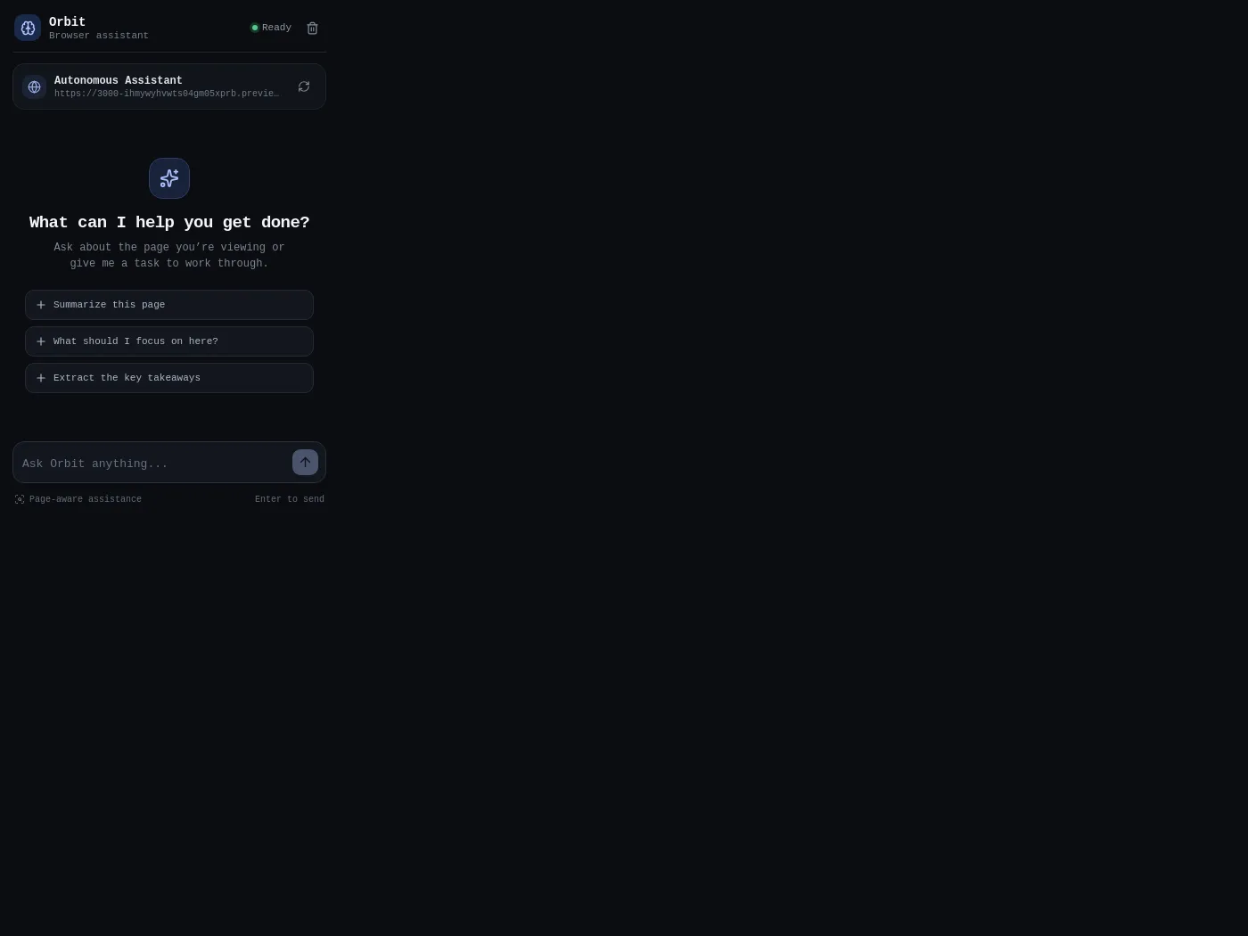 Autonomous AI Assistant Extension