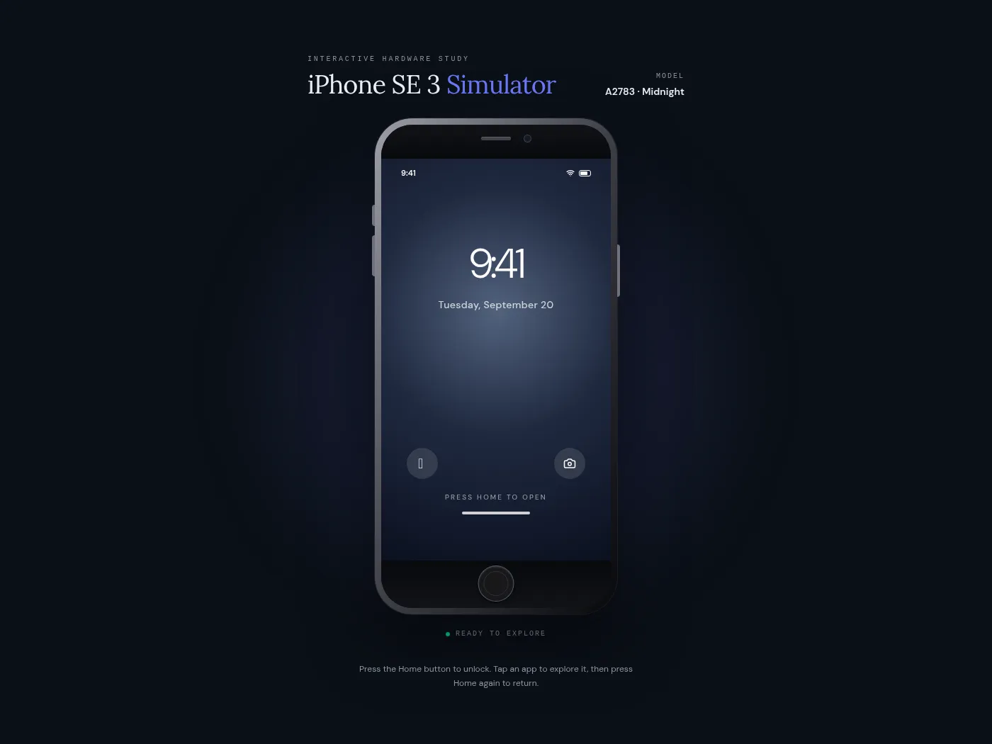 iPhone SE 3 Simulator