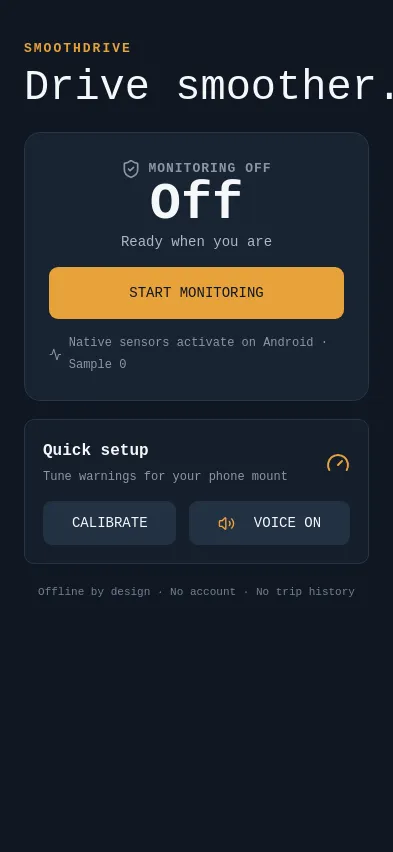 SmoothDrive Native Alert App