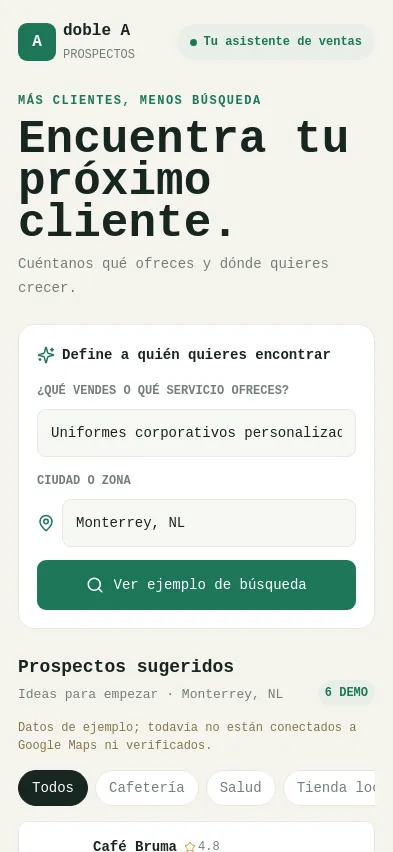 Doble A Prospect Finder