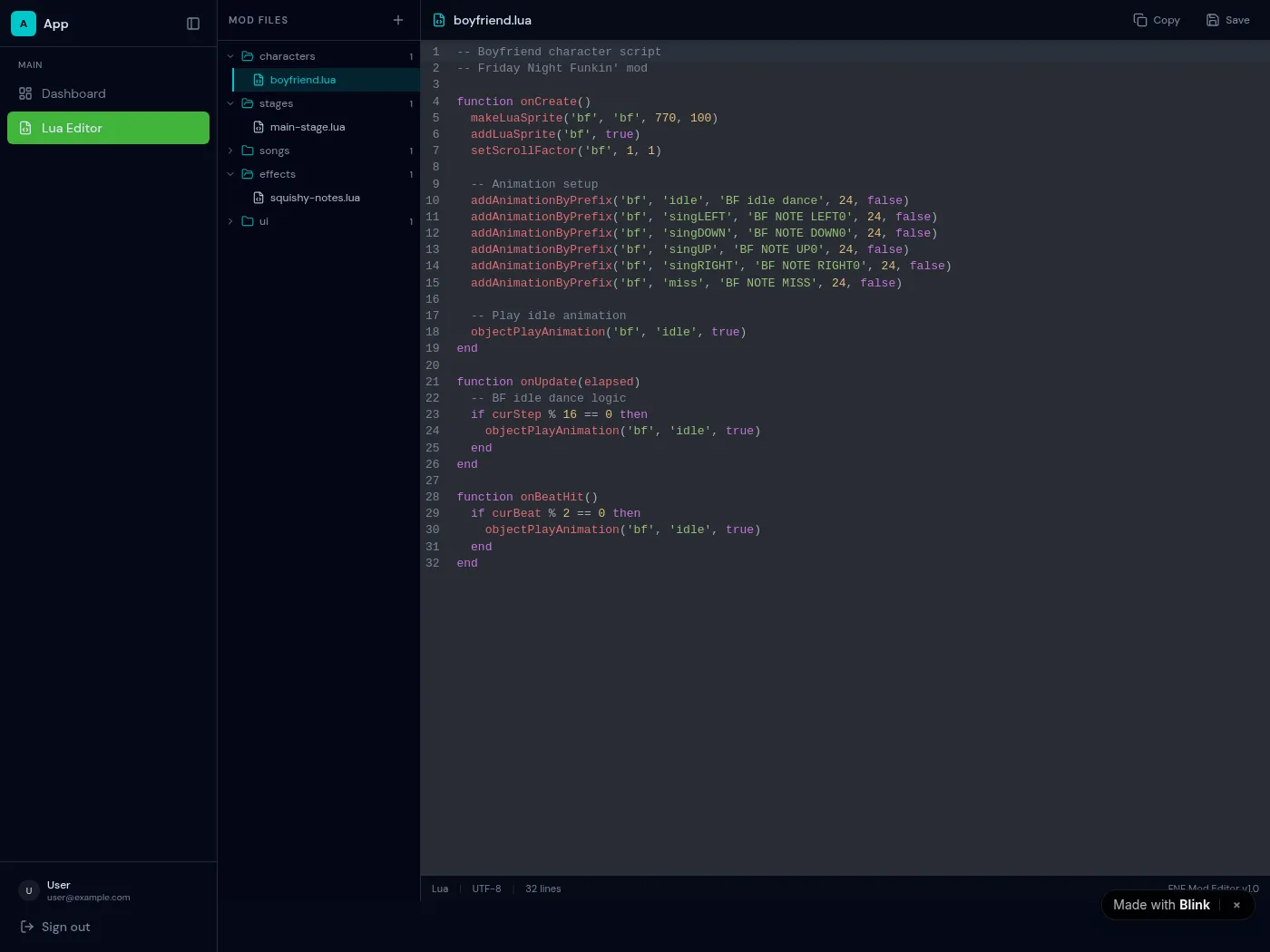 FNF Lua Mod Editor