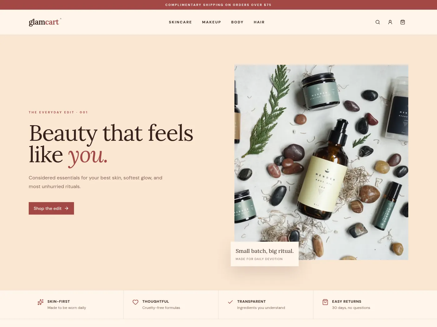 GlamCart E-Commerce Store