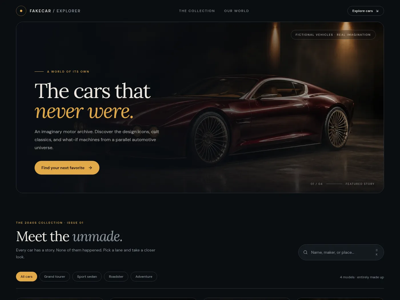 FakeCar Explorer