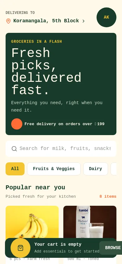 Blinkit Grocery App