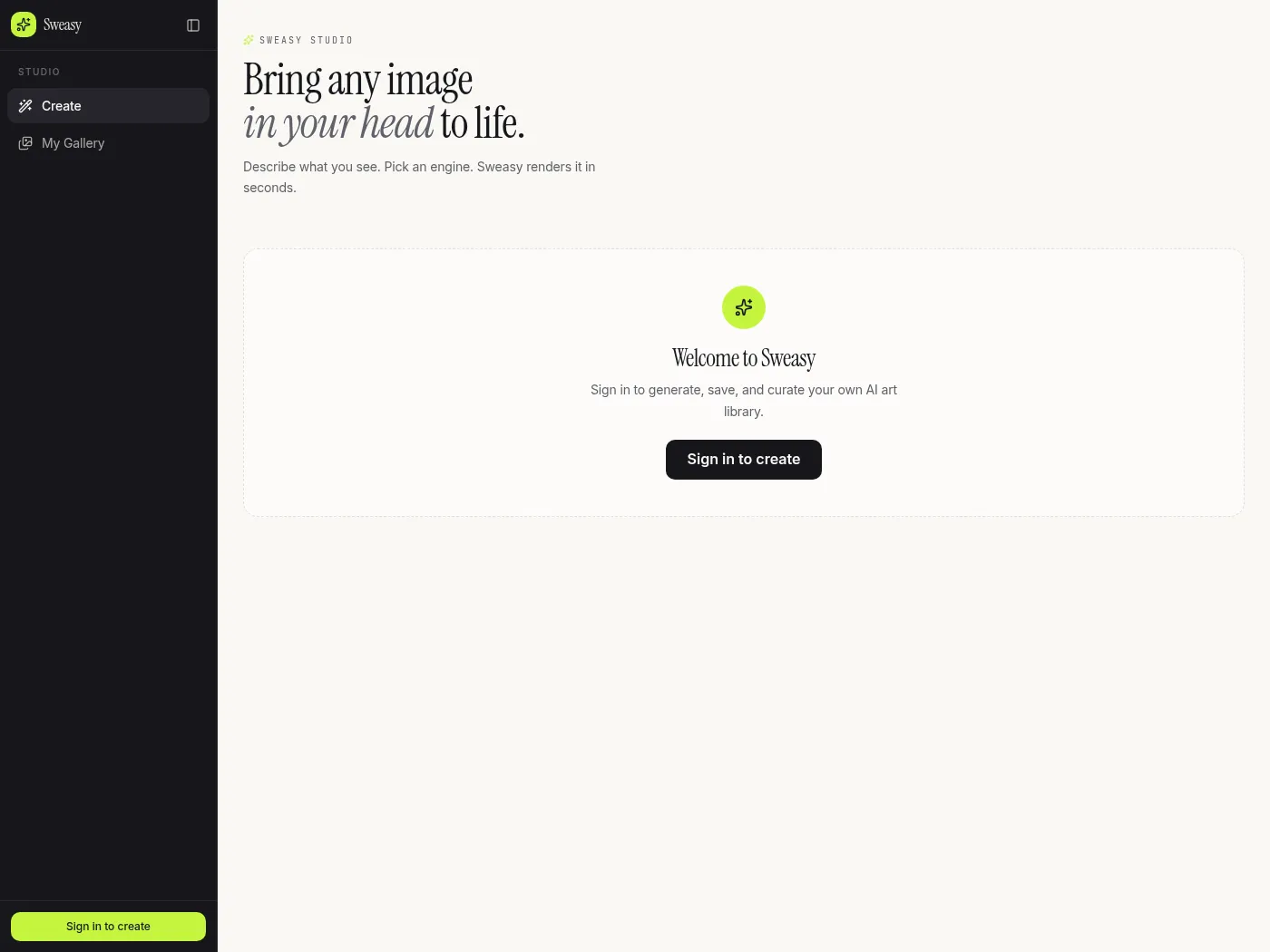Sweasy Art Generator