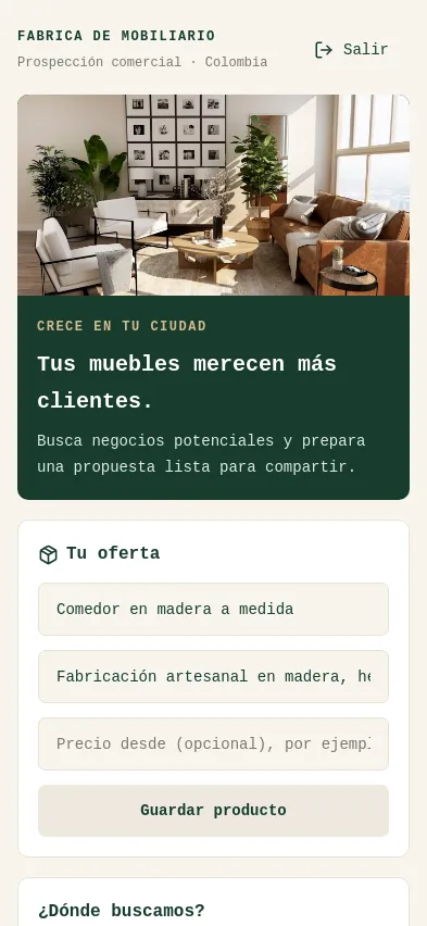 FábricaMuebles App
