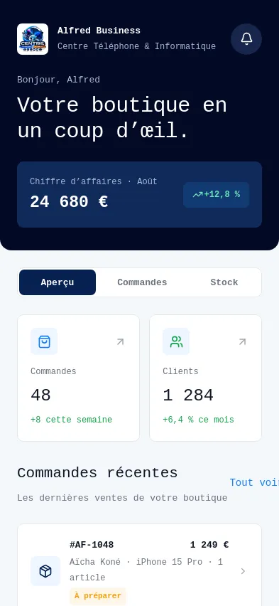 Alfred Business App