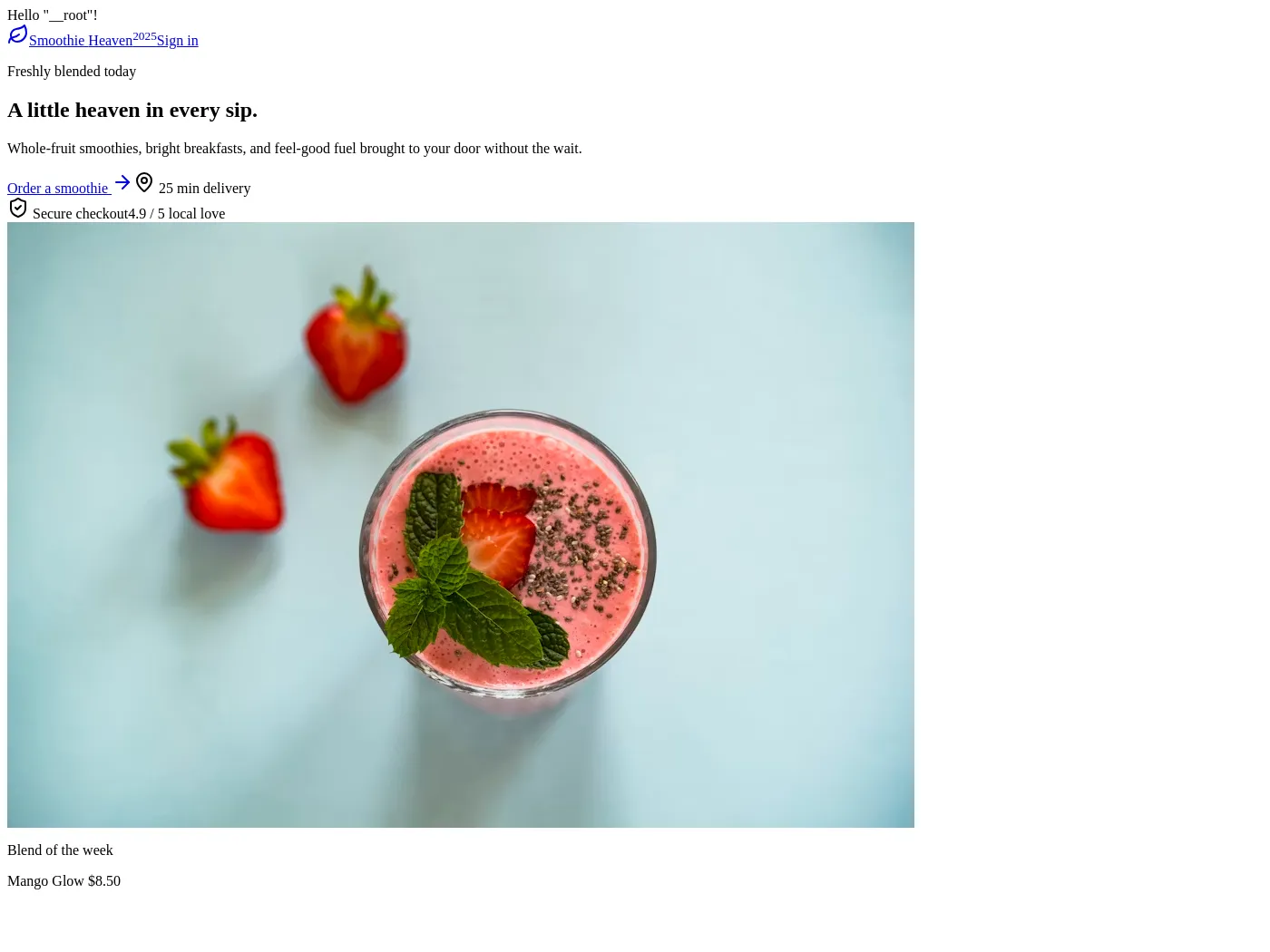 Smoothie Heaven2025