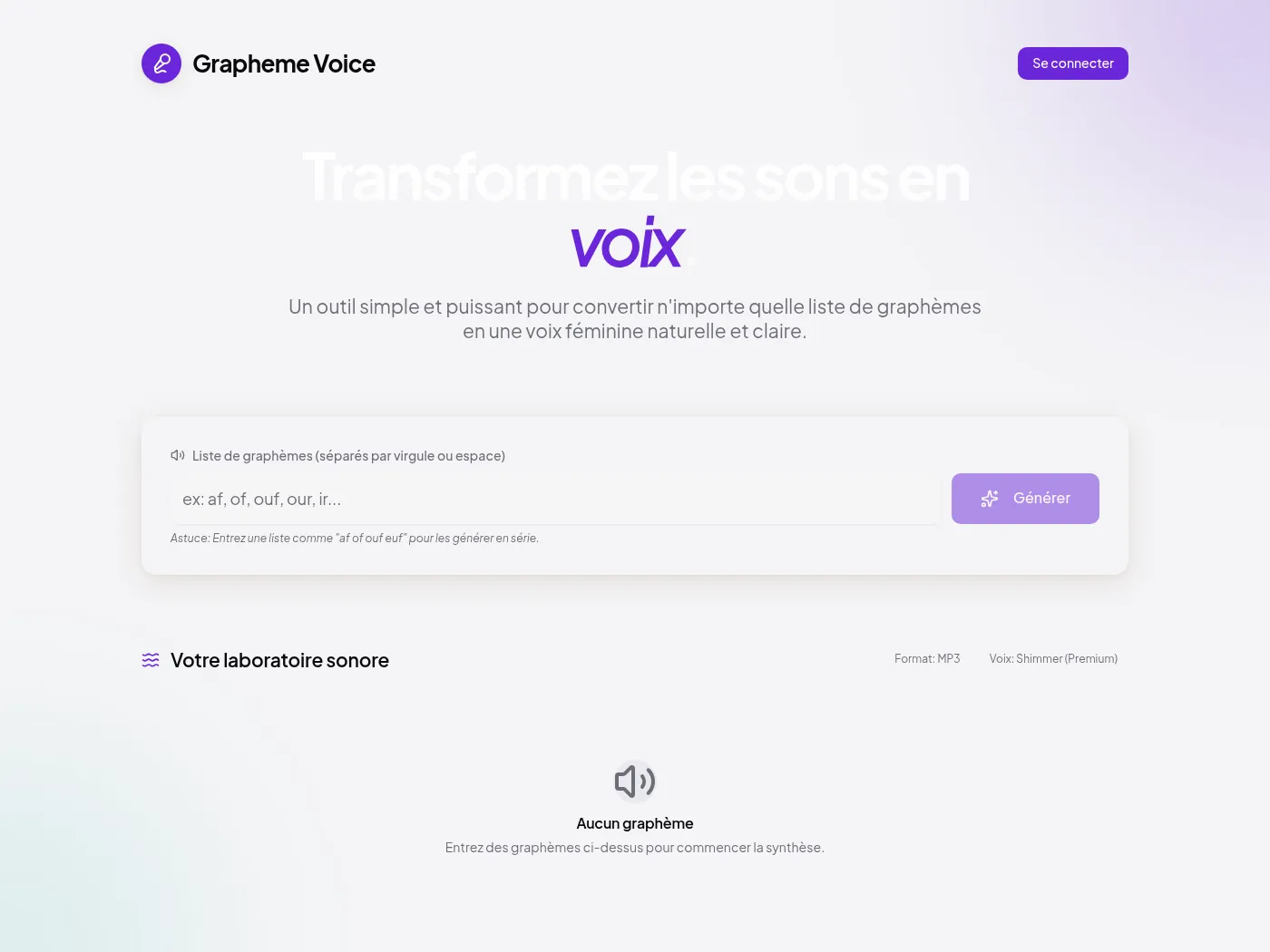 Grapheme Voice Synth