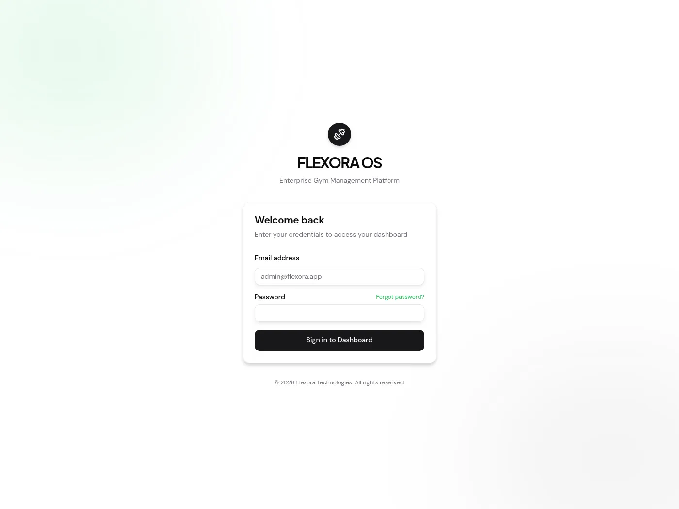 Flexora Gym OS Enterprise