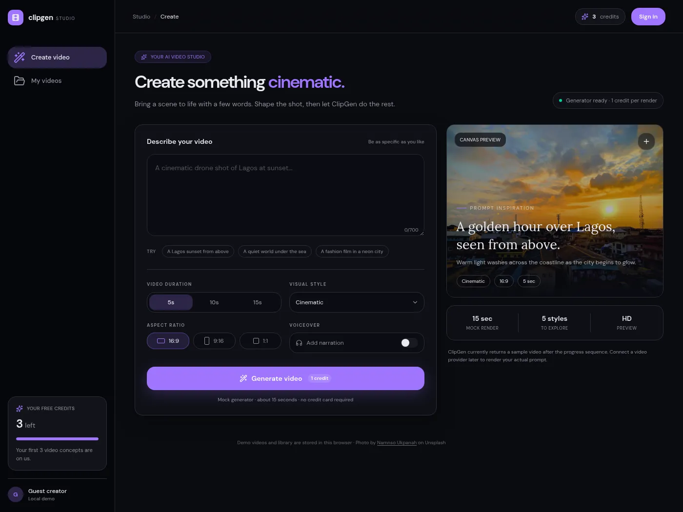 ClipGen AI Video Maker