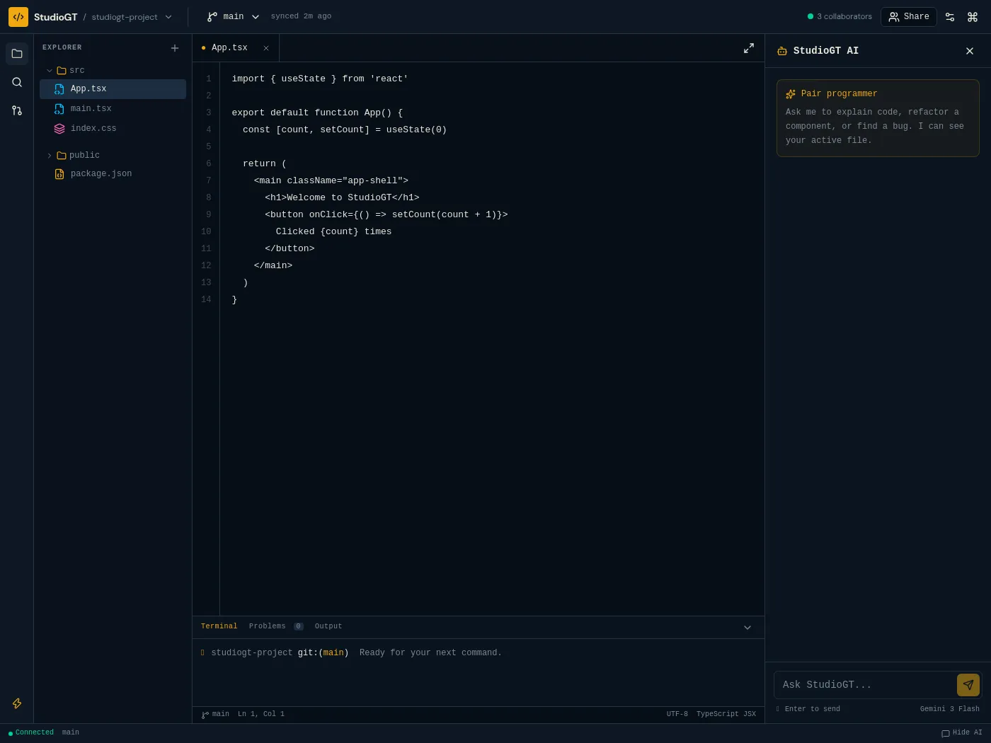 StudioGT Code Editor