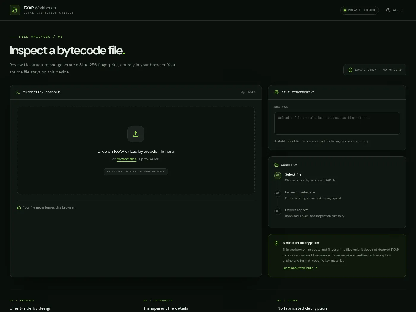 FXAP Bytecode Decryptor