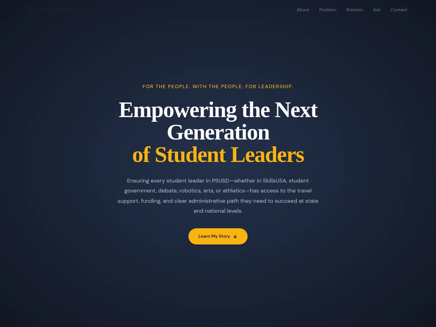Student Leadership Advocacy