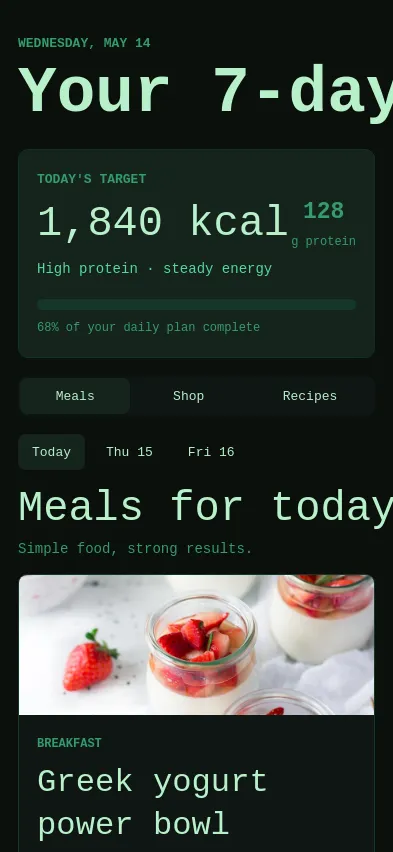 PlanFit Mobile