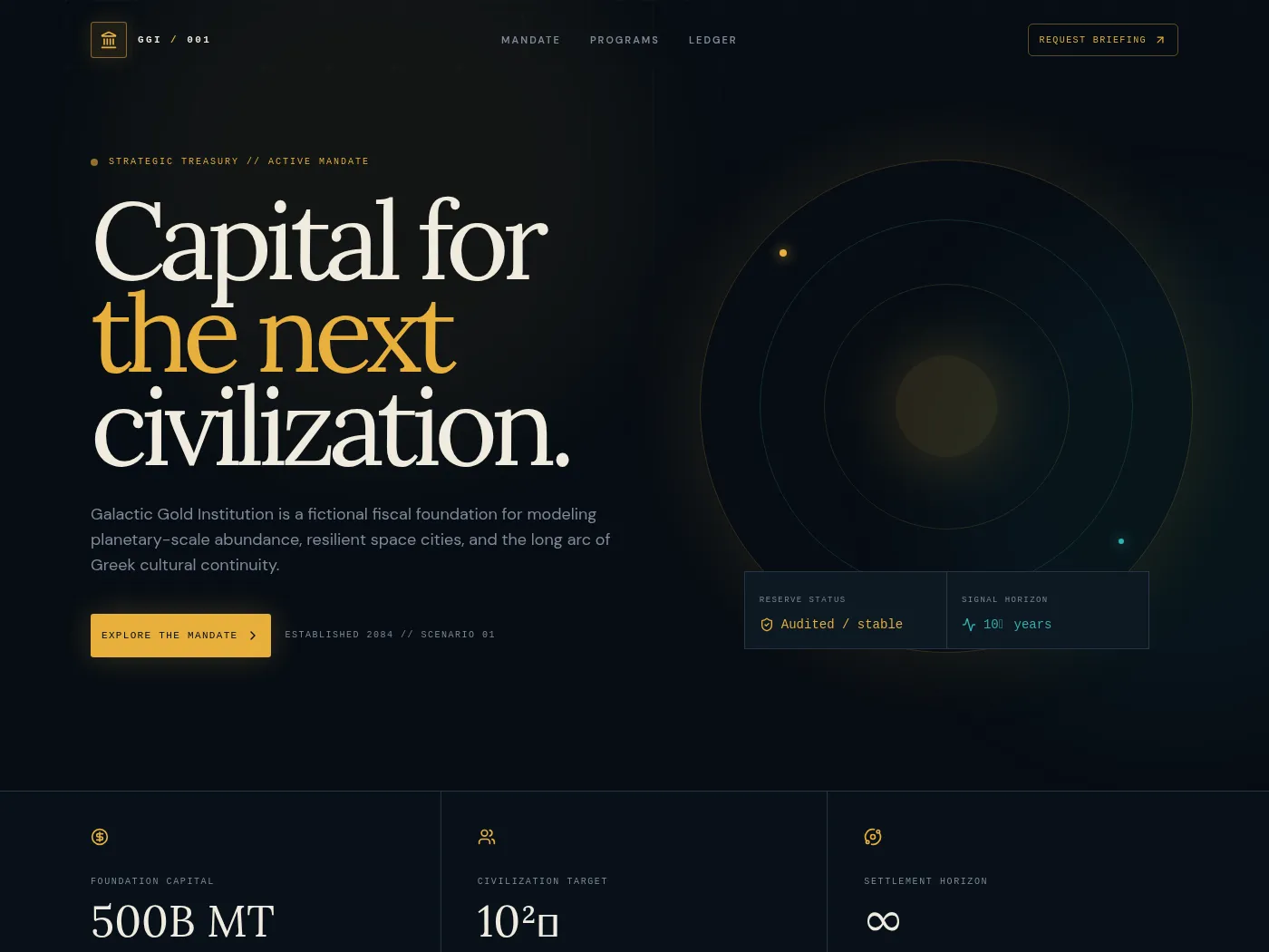 Galactic Gold Institution