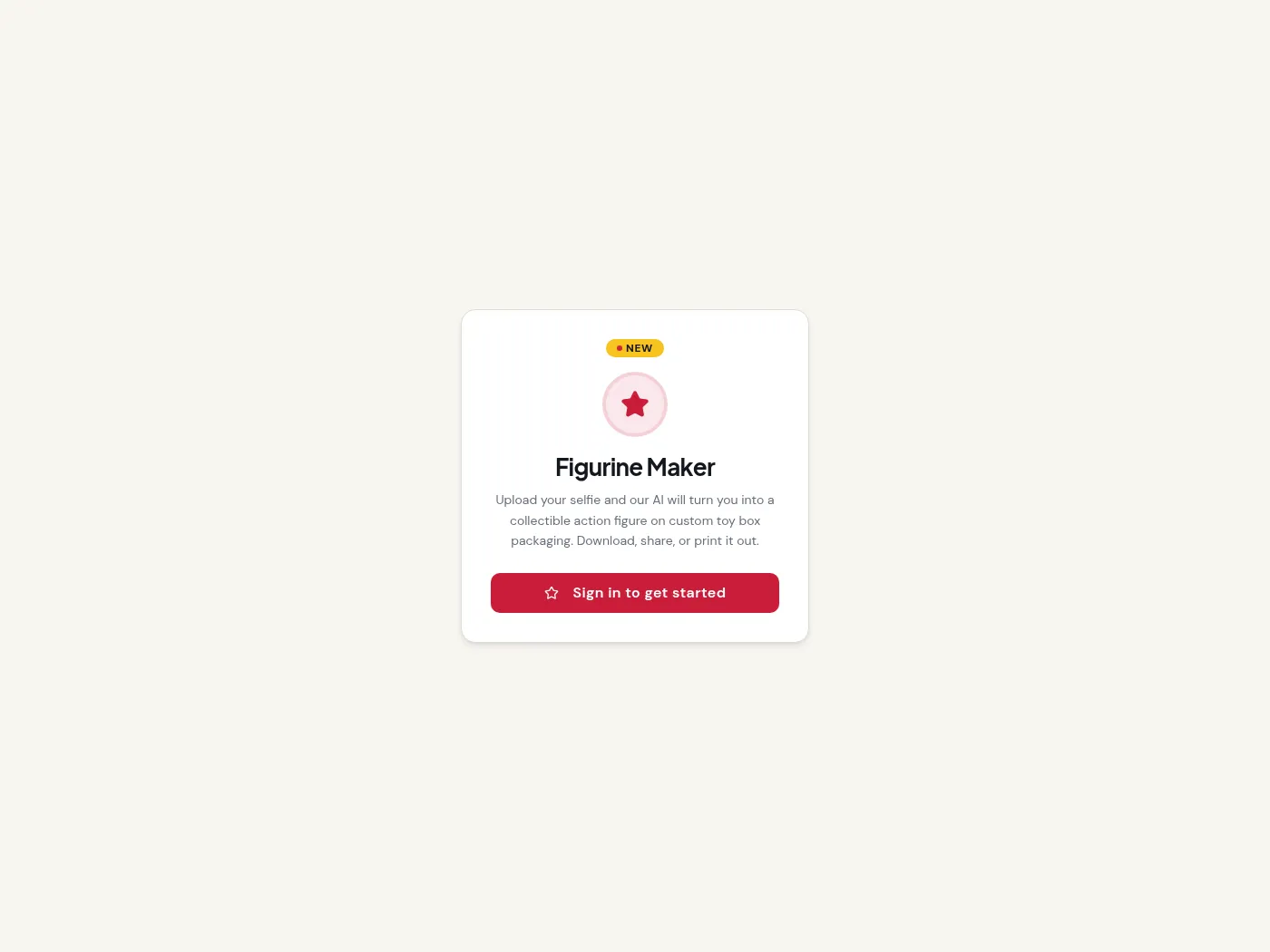 Figurine Maker App