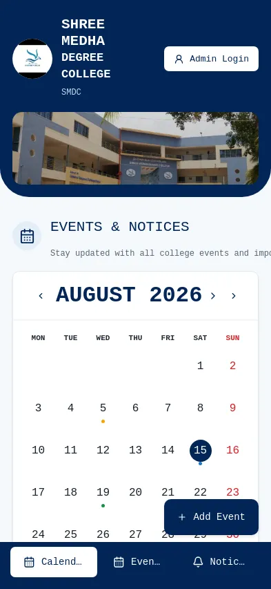 SMDC Events & Notices App