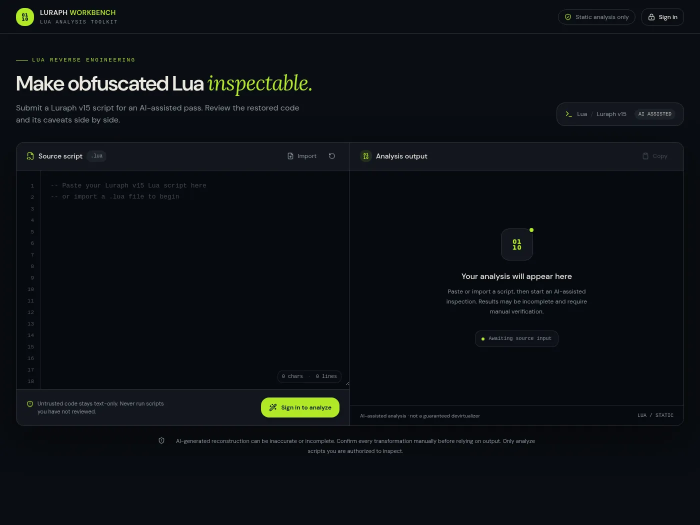 Luraph Lua Deobfuscator