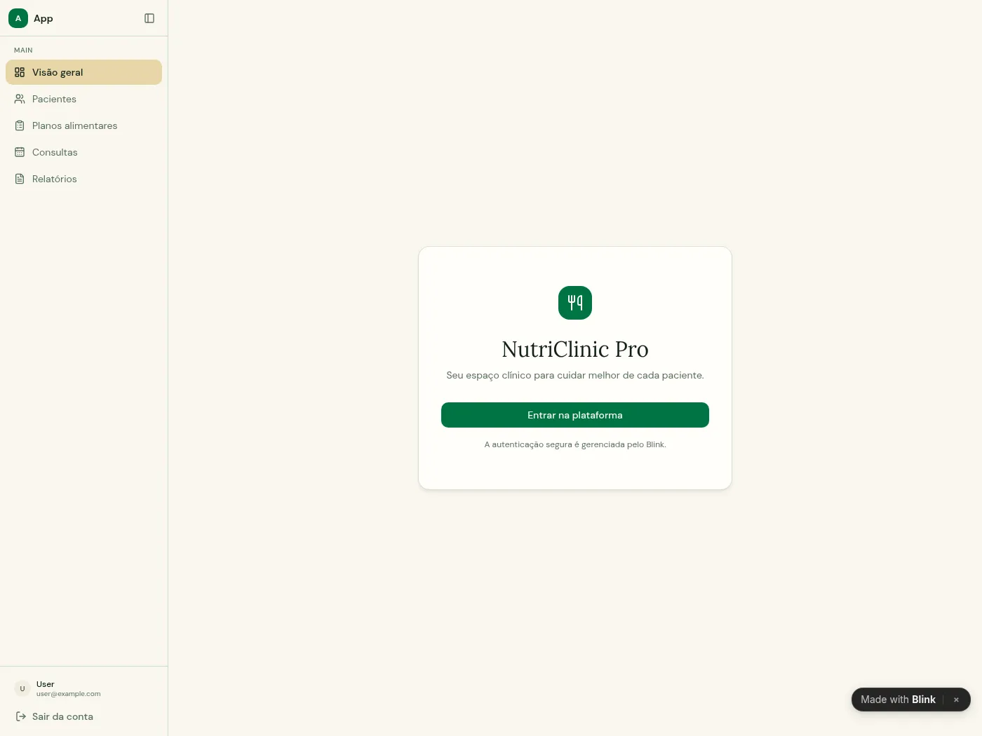 NutriClinic Pro SaaS