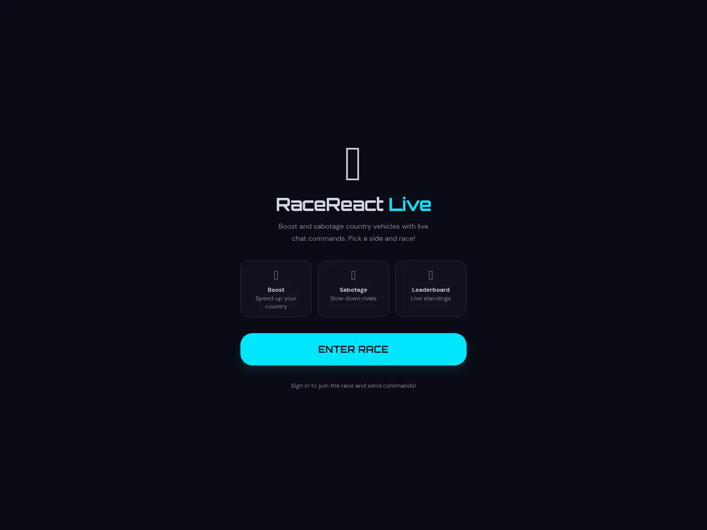 RaceReact Live