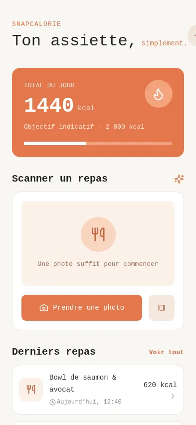 SnapCalorie Tracker
