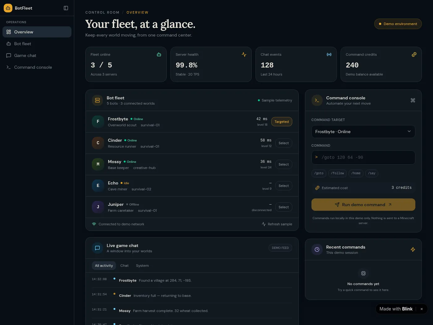 BotFleet Dashboard