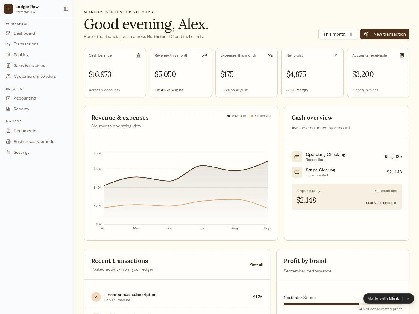 LedgerFlow Accounting Suite
