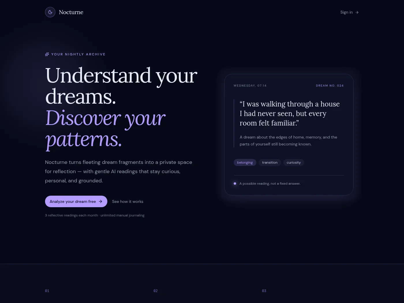 Nocturne AI Journal