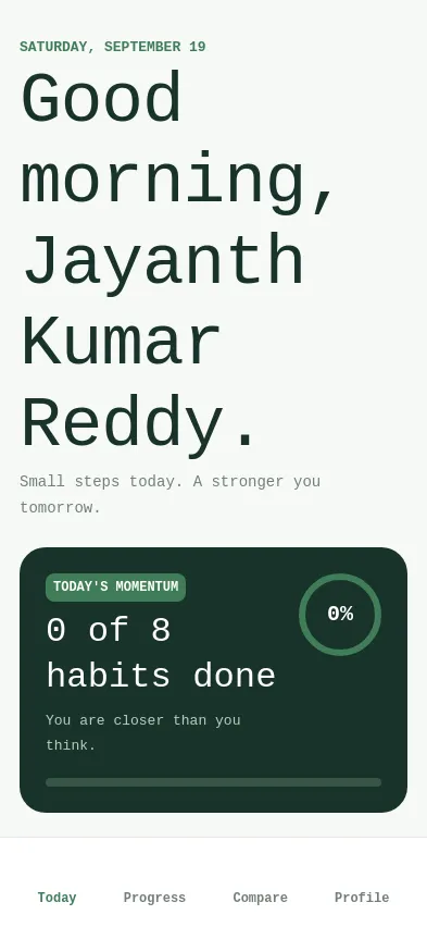 HabitSync Mobile Tracker
