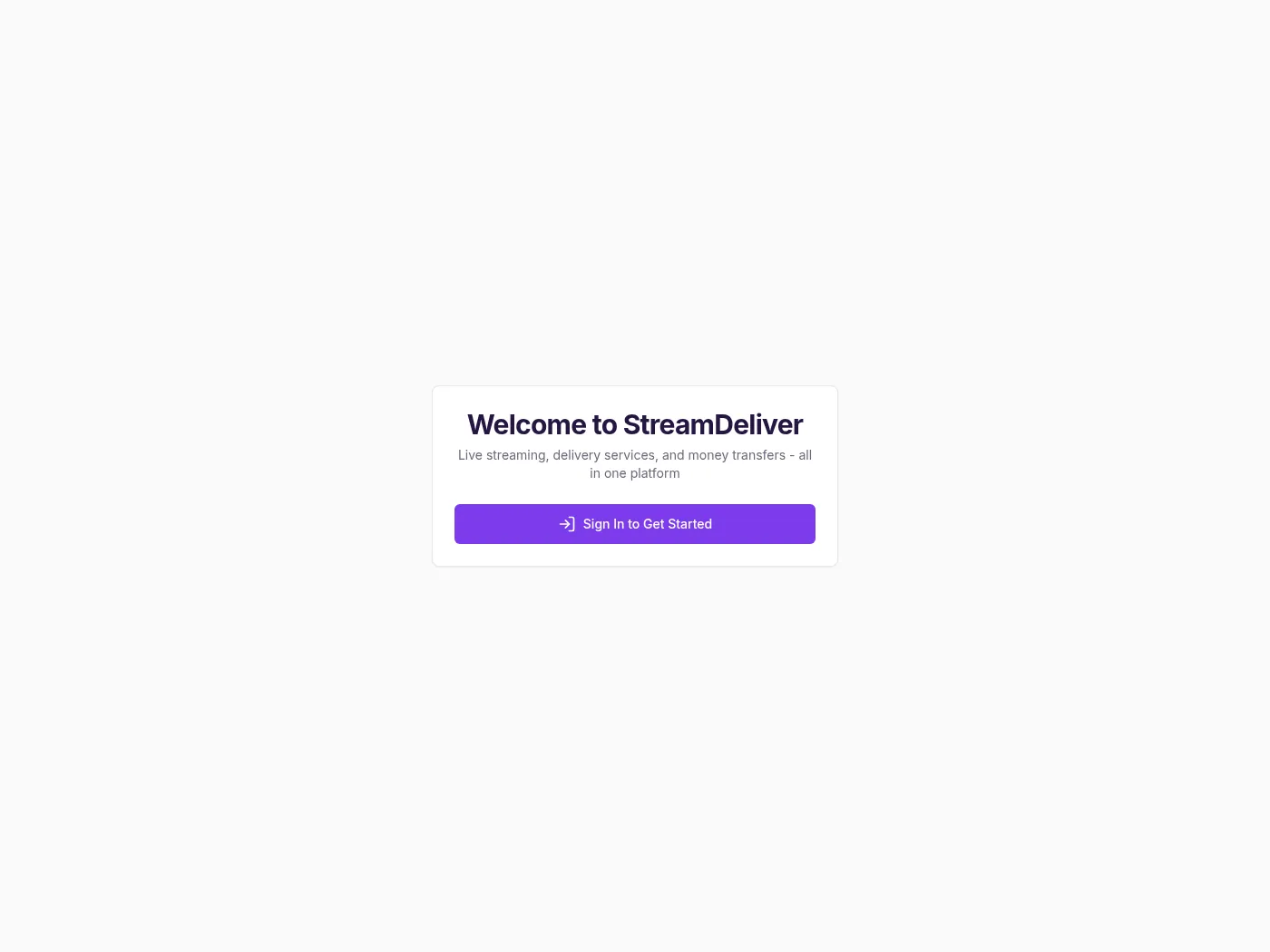 Stream & Deliver: Live Streaming and Delivery Platform with Integrated Money Transfers