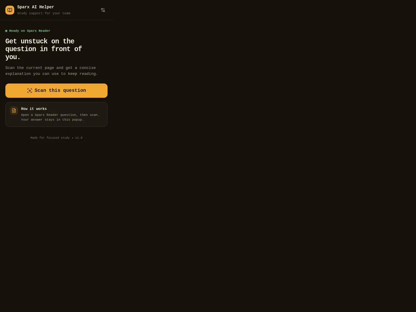 Sparx AI Helper