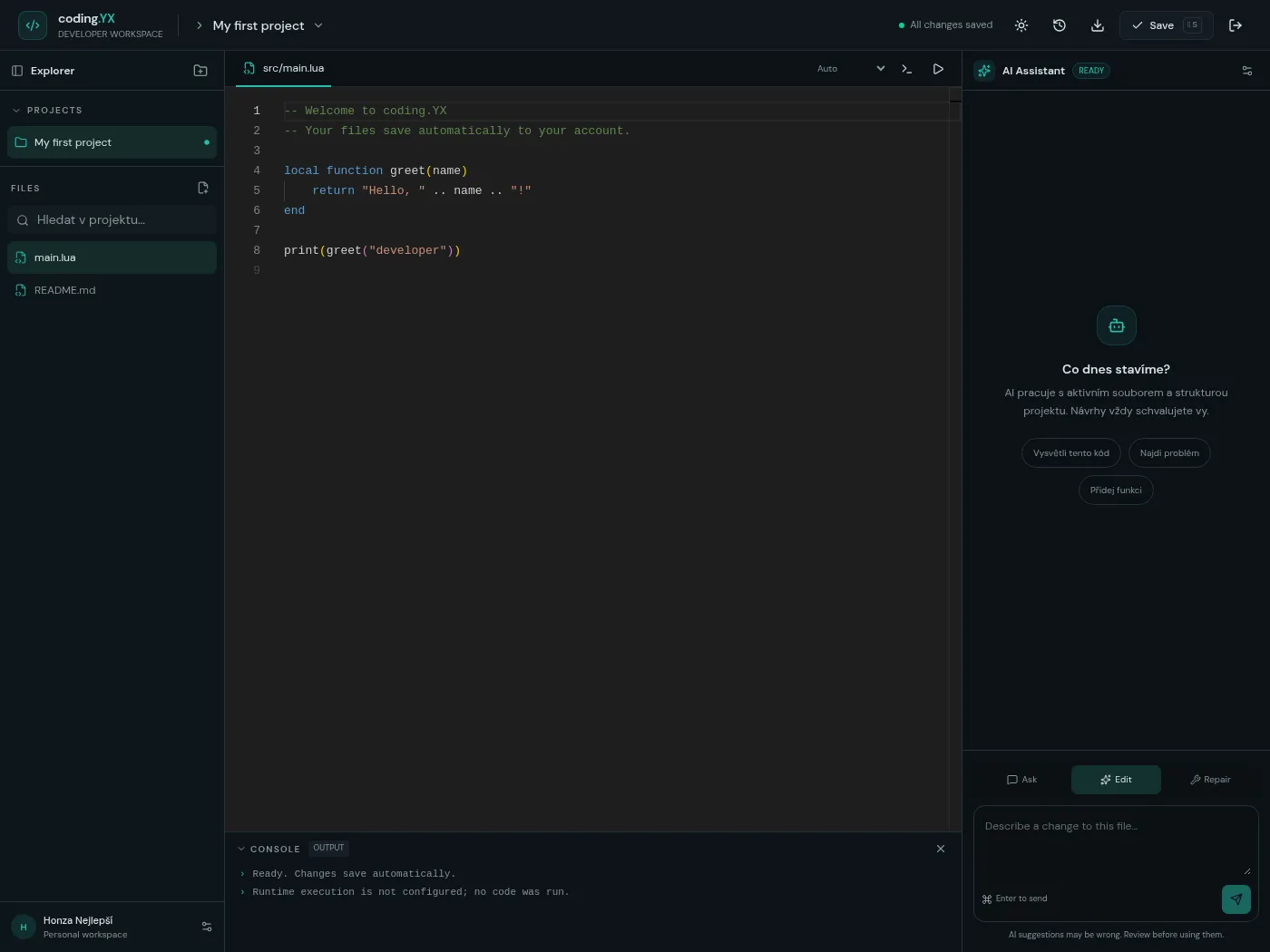 coding.YX Reimagined