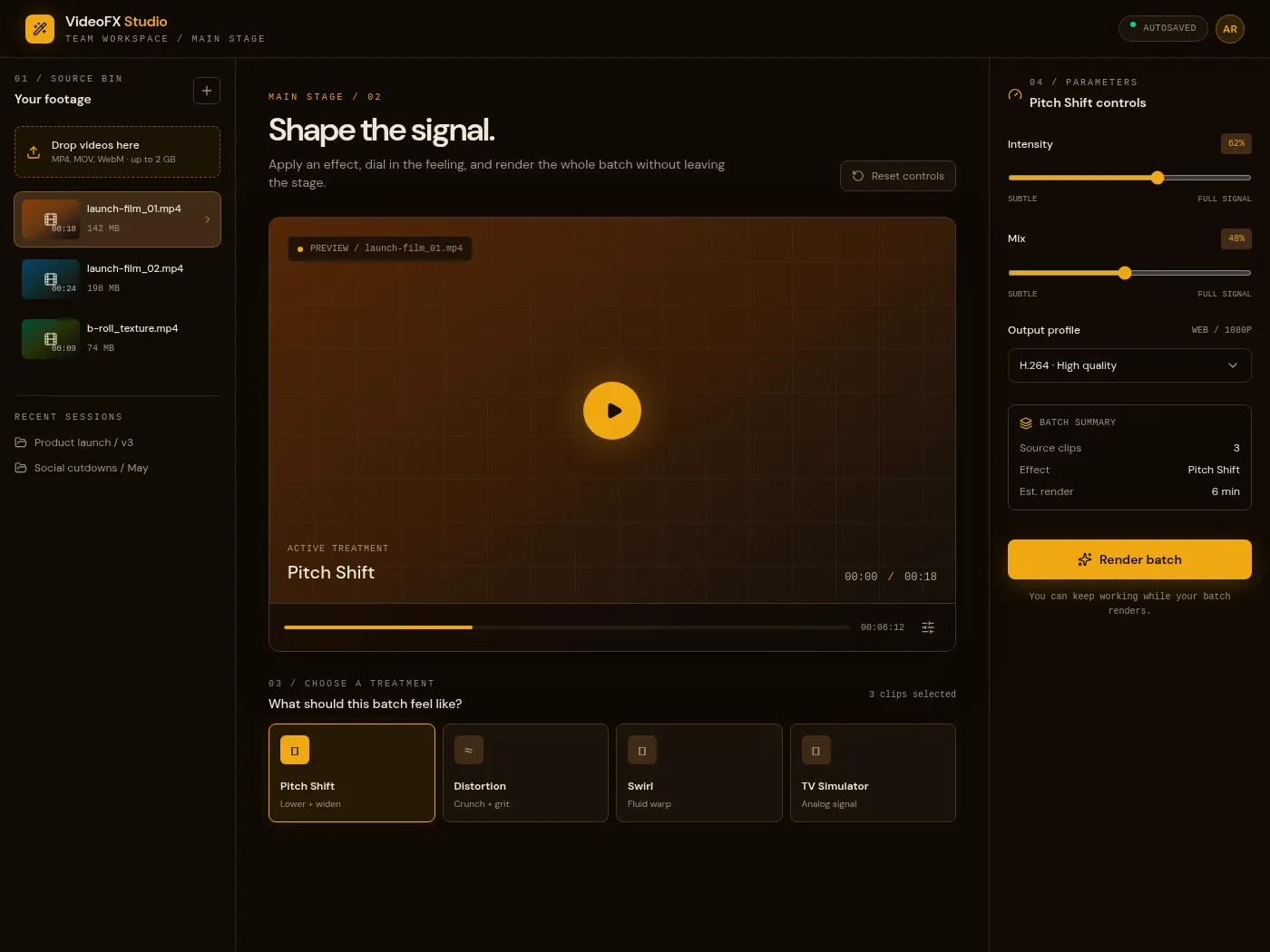VideoFX Studio Web