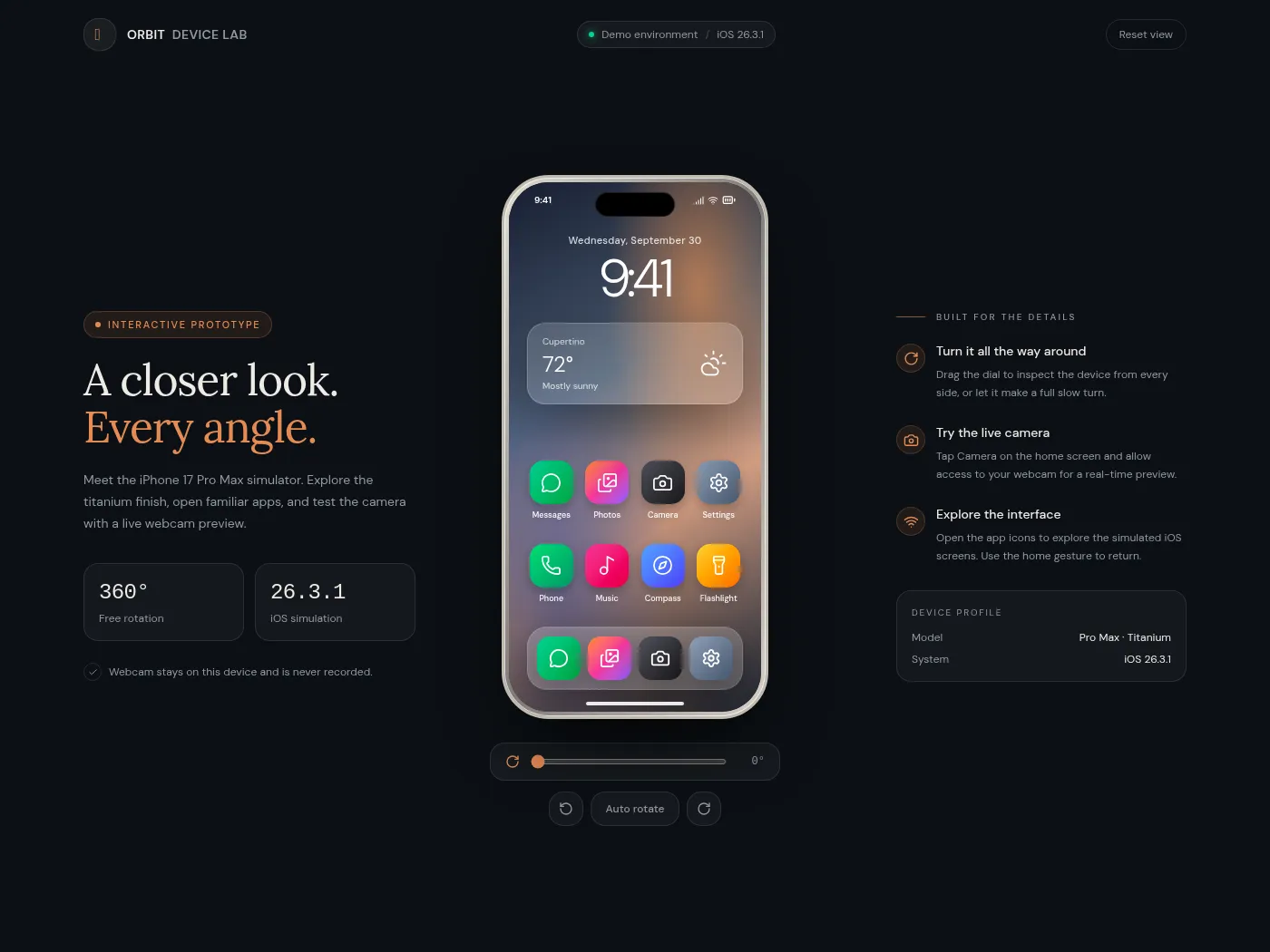 iPhone 17 Pro Max Sim
