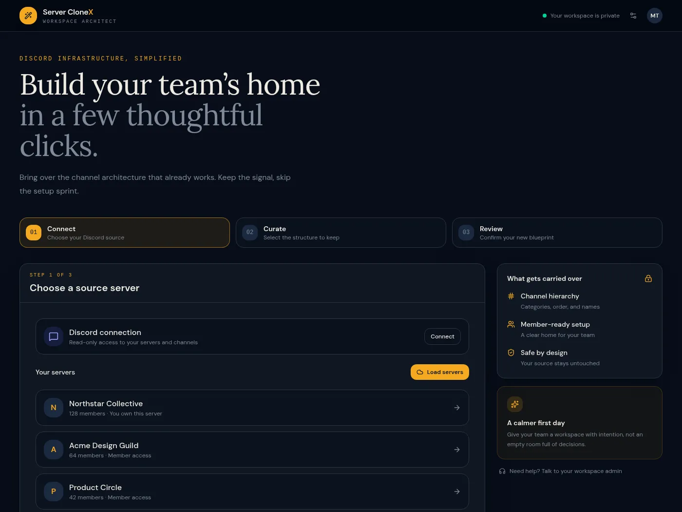 Discord Server CloneX