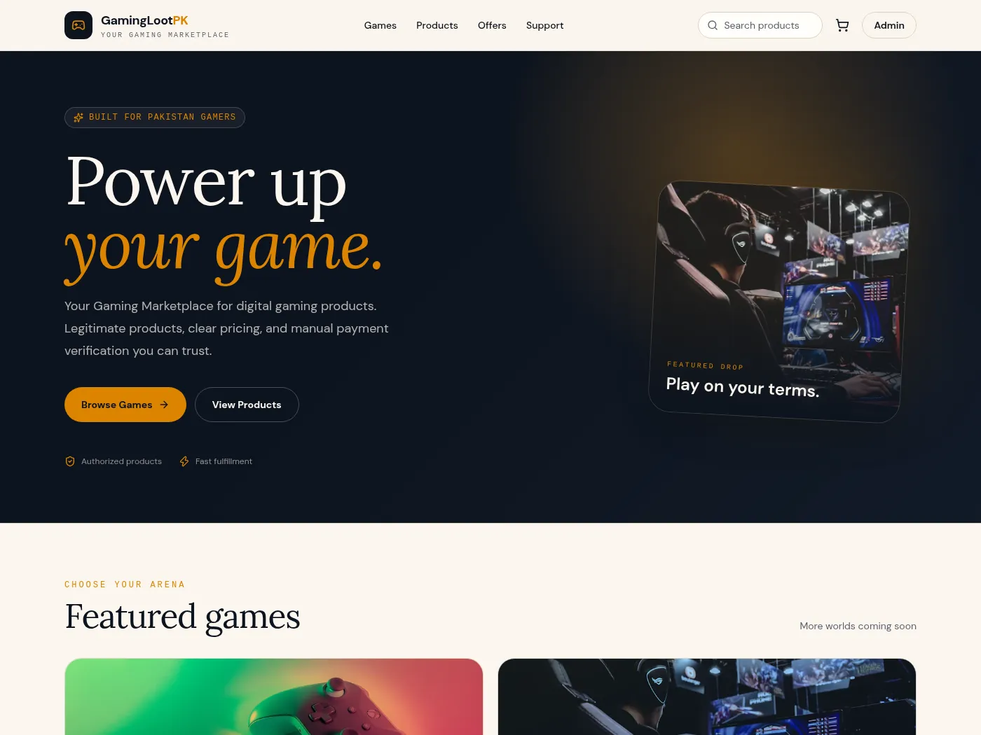 GamingLootPK Marketplace
