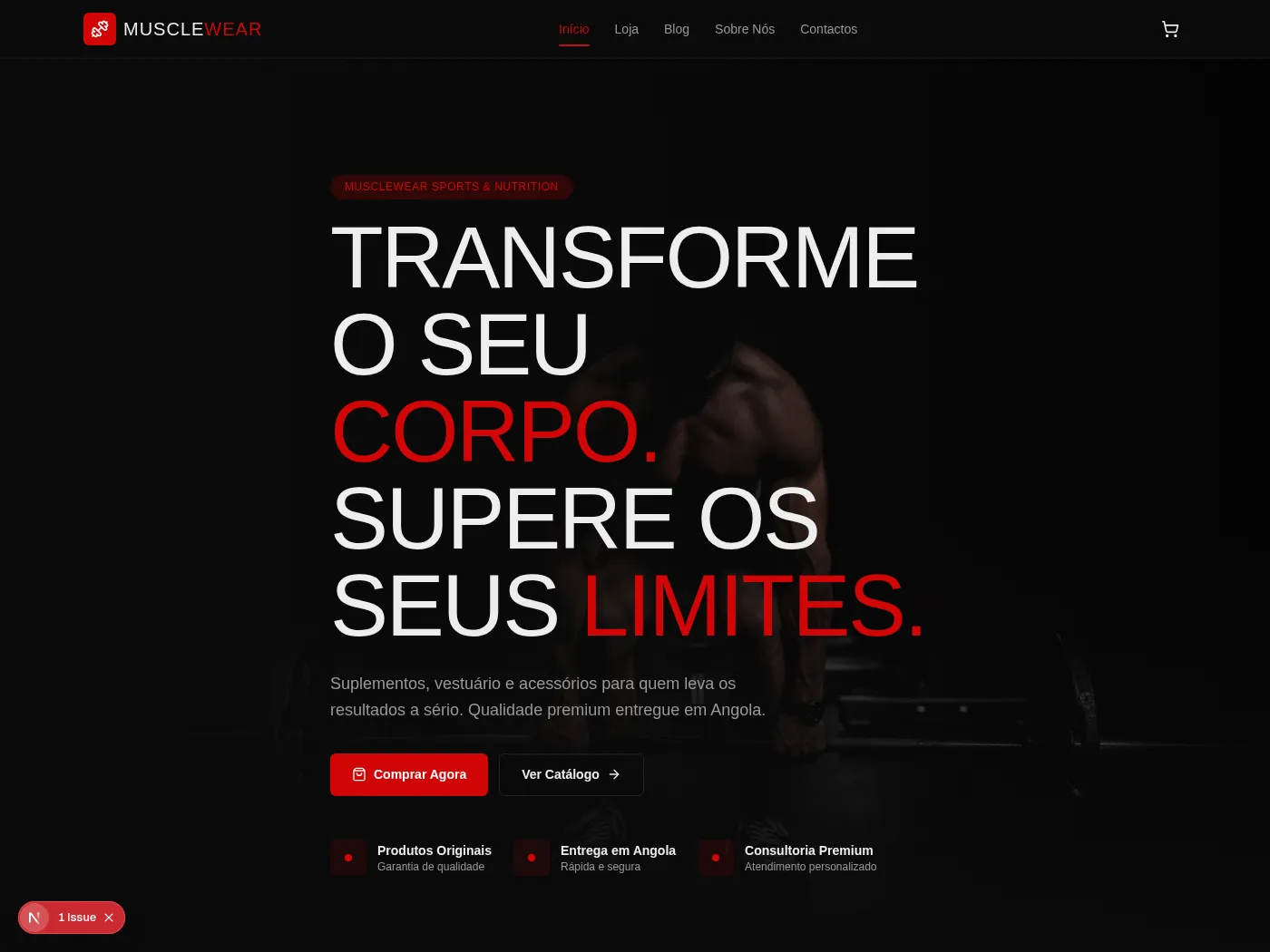 MuscleWear Shop Platform