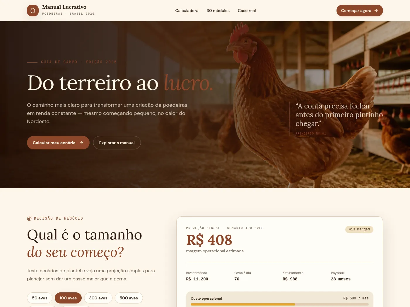 Manual Lucrativo de Poedeiras